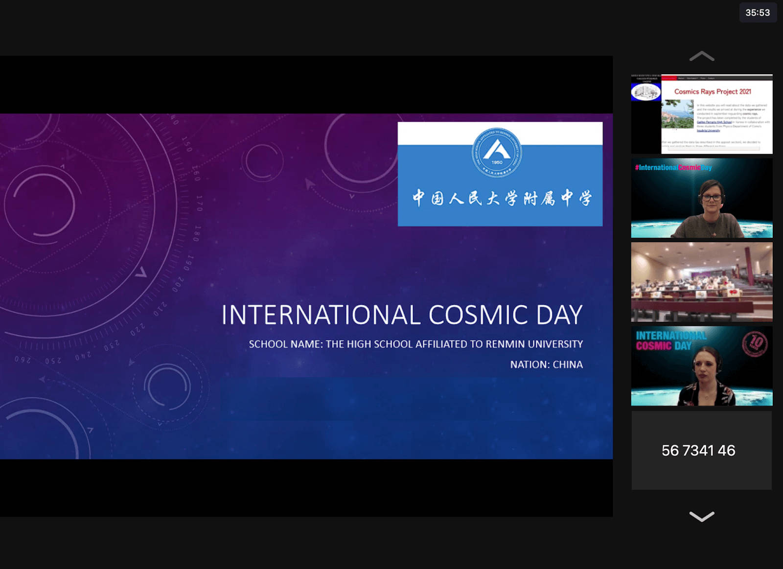 International Cosmic Day | IPPOG